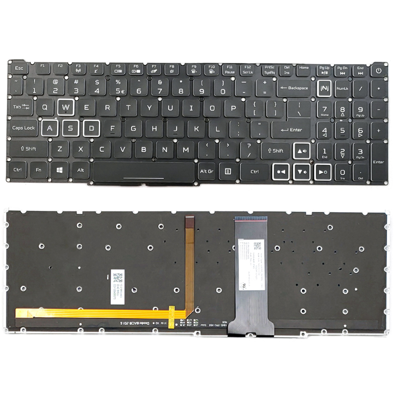 Jual keyboard Acer Nitro 5 AN517-51 AN515-43 AN515-54 AN515-55 AN715-51 ...
