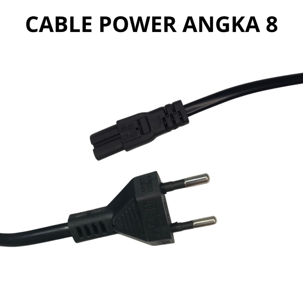 Jual Kabel Power kabel angka 8 kabel printer HP Epson / Kabel Angka 8 ...