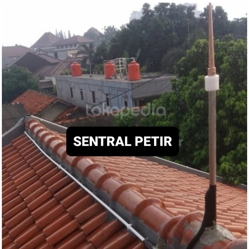 Jual Penangkal Petir 1 Tombak Atas +Pemasangan dan Grounding Lengkap ...