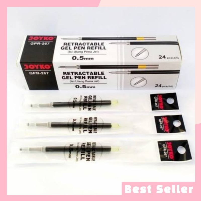 Jual Refill Gel Pen Isi Ulang Pulpen Joyko GPR-267 Retractable 0.5mm ...