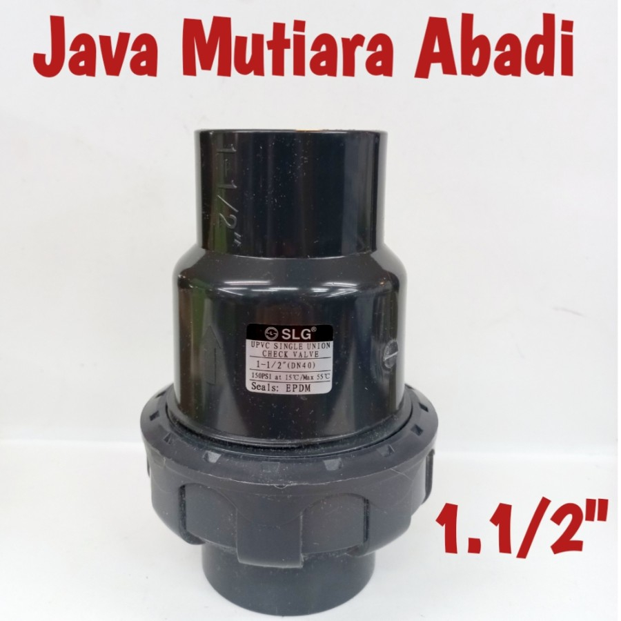 Jual Ball Check Valve PVC merek SLG 1.1/2" | Shopee Indonesia