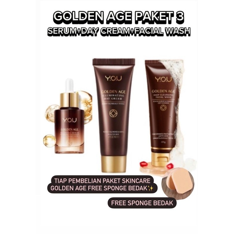 Jual YOU Golden Age Skin Care Series Paket Hemat 4#You Golden Age ...