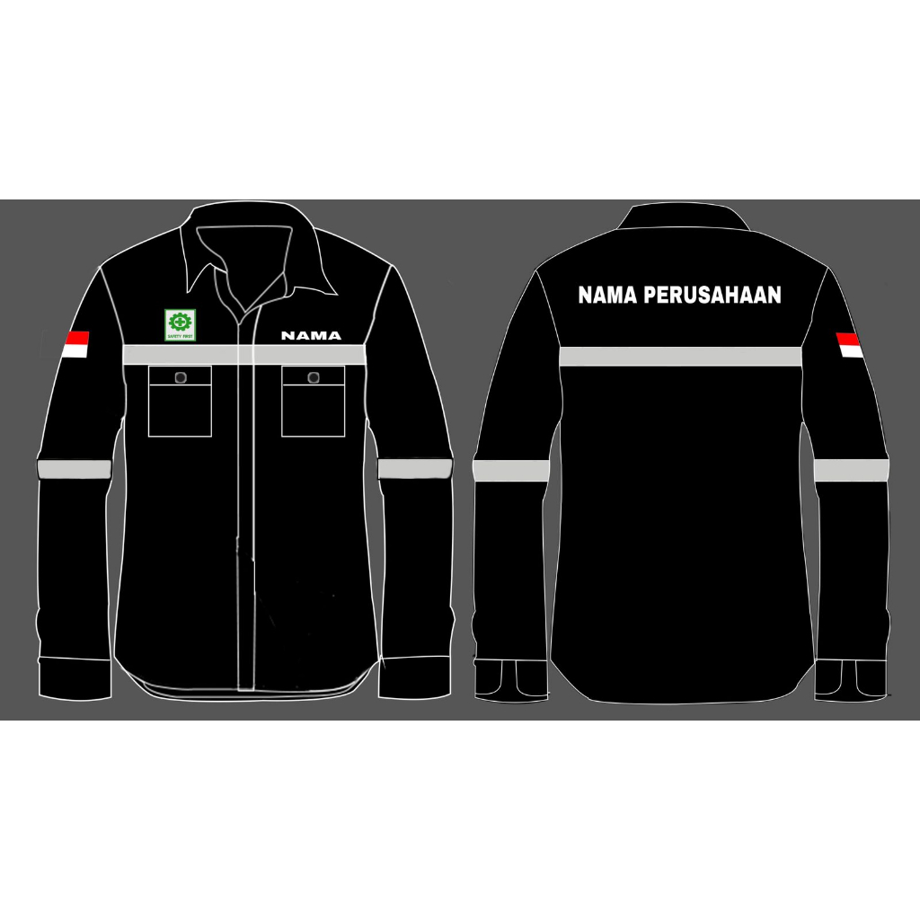 Jual Baju kerja proyek / Baju proyek / Wearpack atasan / kemeja proyek ...