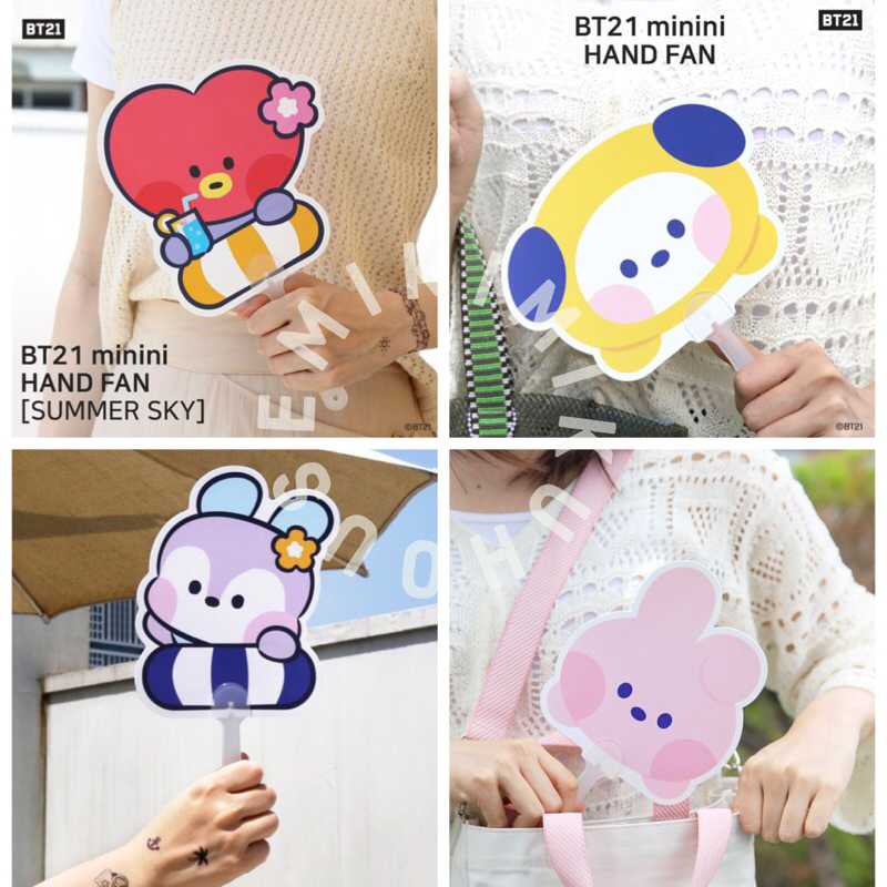 Jual BT21 MININI HAND FAN KIPAS BT21 KIPAS TANGAN HANDY FAN SUMMER SKY ...