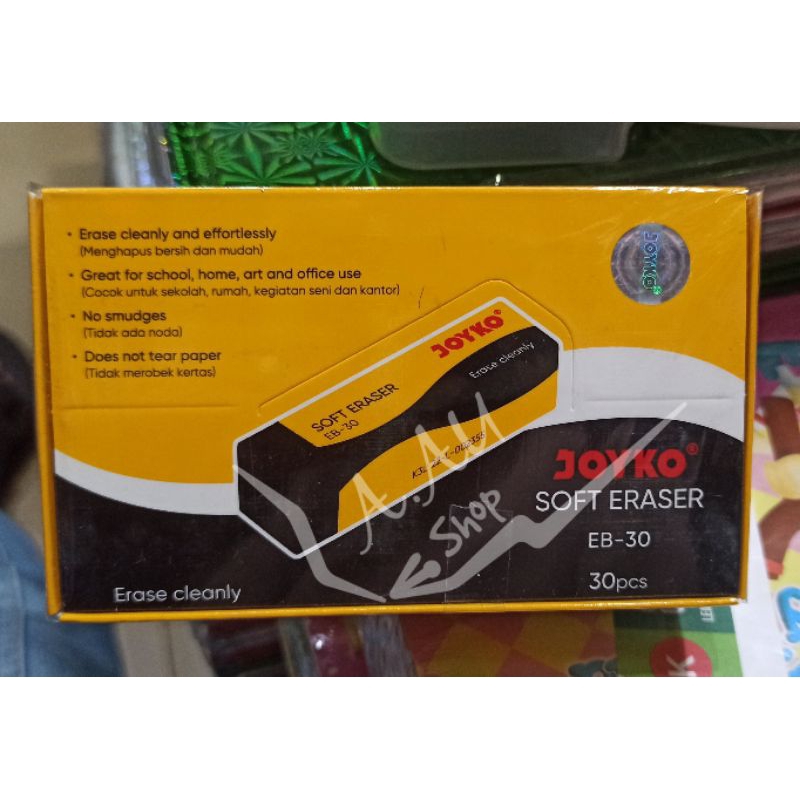 Jual Penghapus Joyko EB 30 // Eraser Joyko EB-30 // 1Pack 30 Pcs | Shopee Indonesia