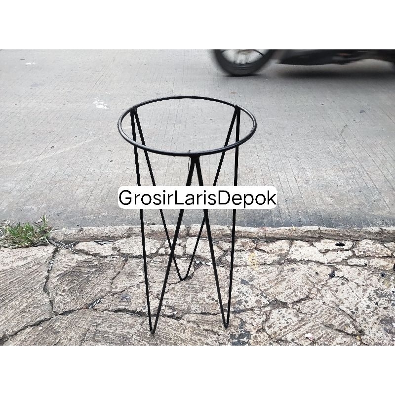 Jual Tinggi 50Cm/Alas Pot Bunga Besi/Stand Plat Rangka Besi/Standing ...