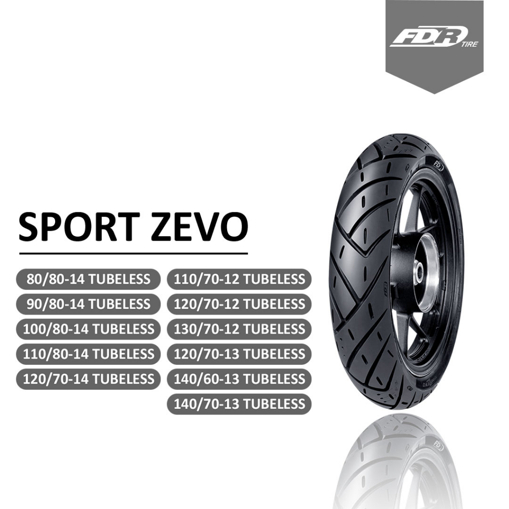 Jual FDR SPORT ZEVO Ultimate TL - Ban Motor Tubeless Ring 13 dan 14 | Shopee Indonesia