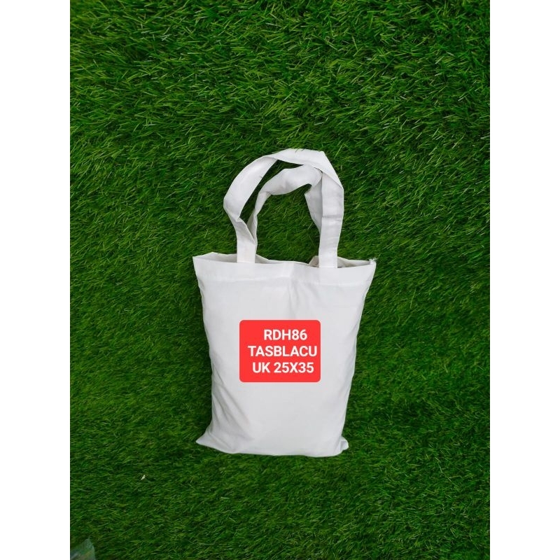 Jual (READY STOCK) TAS BLACU/TOTE BAG BLACU/ TAS LUKIS SABLON PUTIH ...