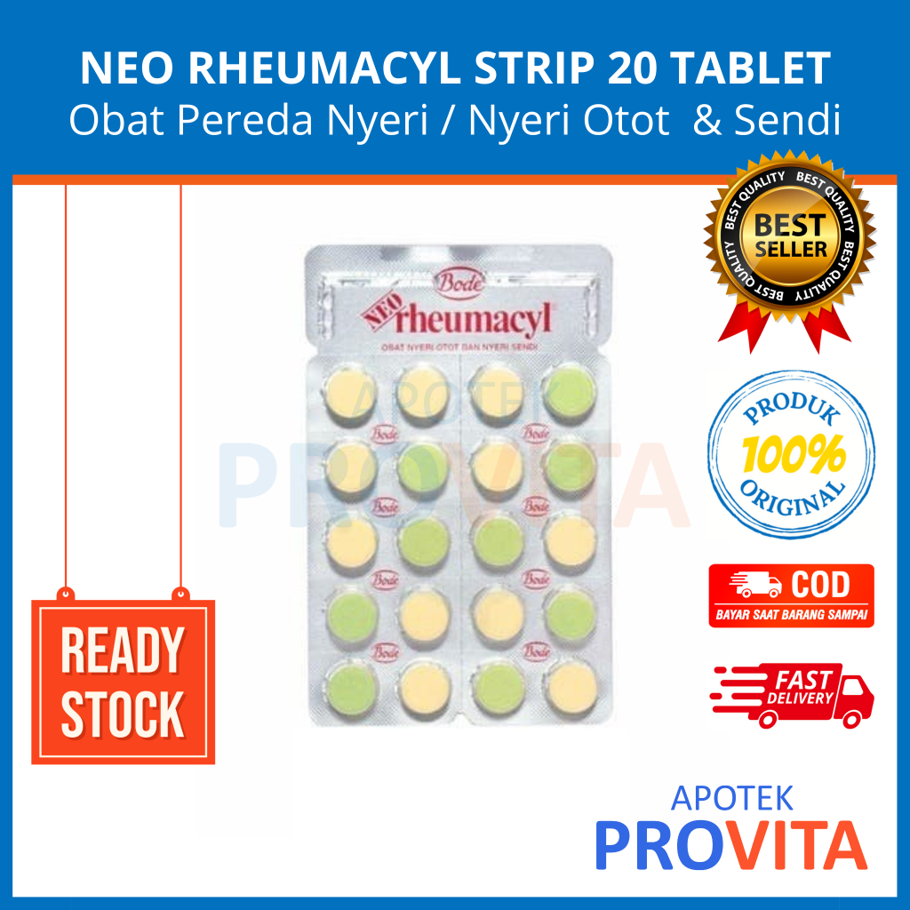 Jual NEO RHEUMACYL STRIP 20 TABLET - Obat Nyeri Sendi / Nyeri Otot ...