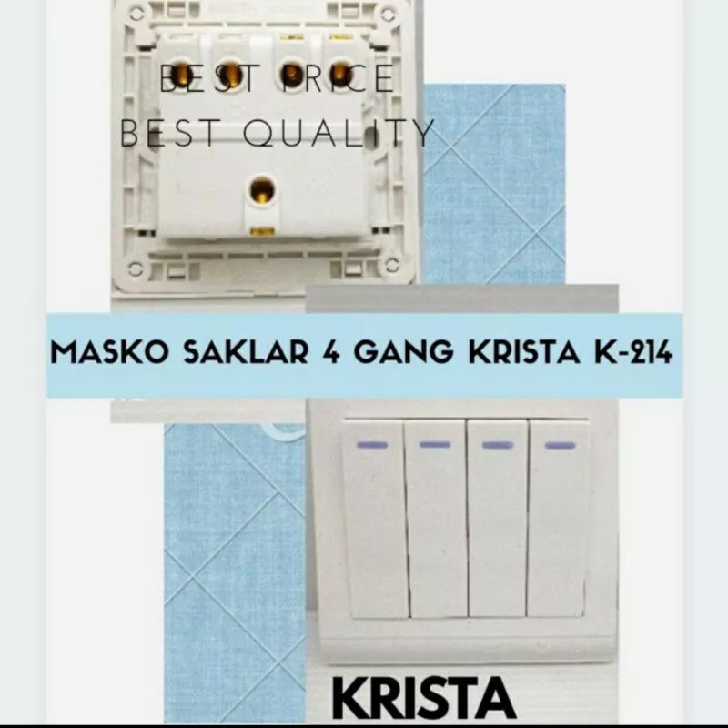 Jual MASKO SAKLAR KRISTA PUTIH MINIMALIS ENGKEL SERI TRIPEL TRIPLE 4 ...