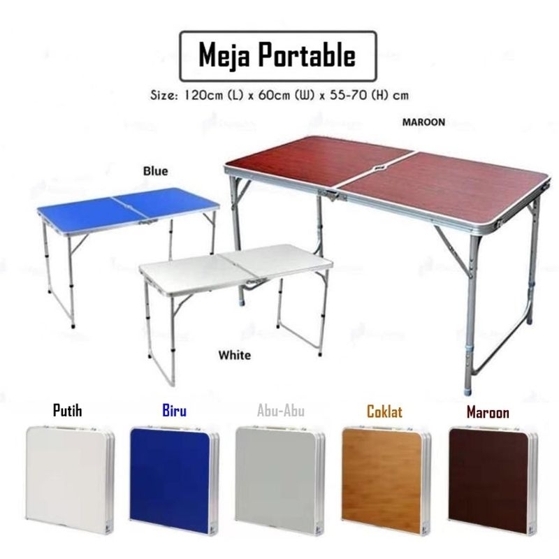 Jual Meja lipat portable /Meja Lipat Koper HPL / Meja Lipat Praktis ... Jual Meja lipat portable /Meja Lipat Koper HPL / Meja Lipat Praktis ...