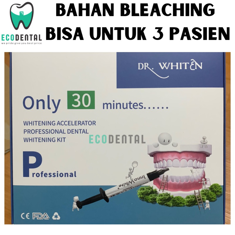 Jual Dental Bahan Bleaching Gigi Dr Whiten Teeth Whitening | Shopee ...
