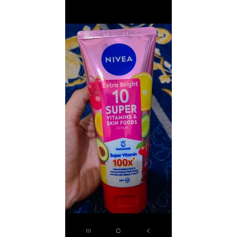 Jual NIVEA EXTRA BRIGHT 10 SUPER//BODY SERUM 180ML // VITAMIN SKINFOODS ...