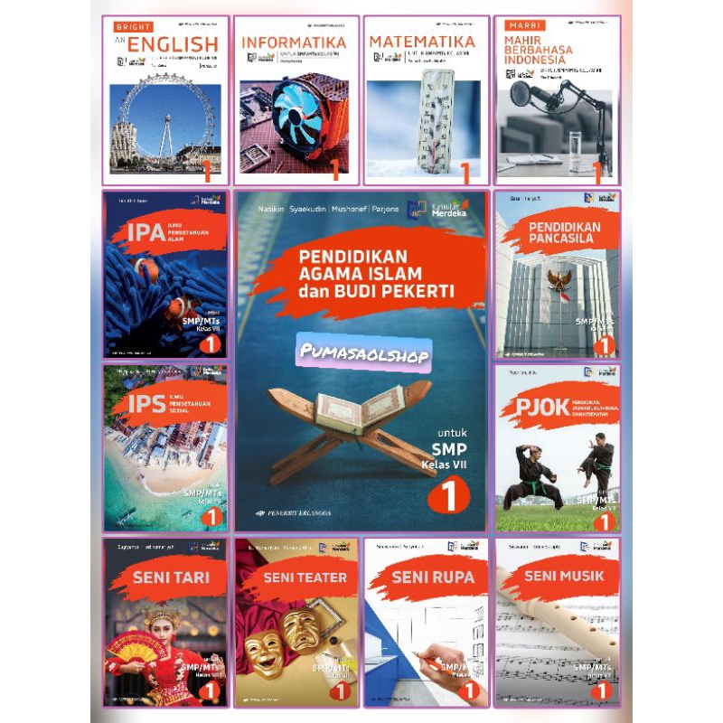 Jual BUKU PAKET PELAJARAN SMP/MTS KELAS 7 KURIKULUM MERDEKA ERLANGGA ...
