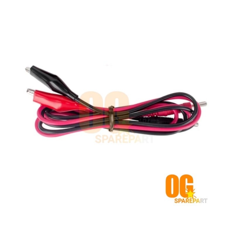 Jual Kabel Power Supply Cabel PS Hitam Merah 2 Line Jepit Buaya ...