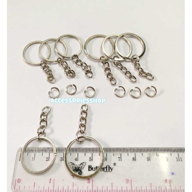 Jual Ring gantungan kunci gepeng pipih 2,5cmII2,8cm (-+144pcs) | Shopee ...