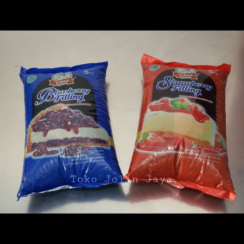 Jual 250g Edna filling selai jelly isian roti kiloan (strawberry ...