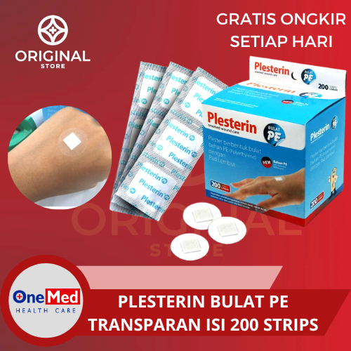 Jual PLESTERIN BULAT PE ANTI AIR TRANSPARAN COKLAT ISI 200 PCS - ONEMED ...