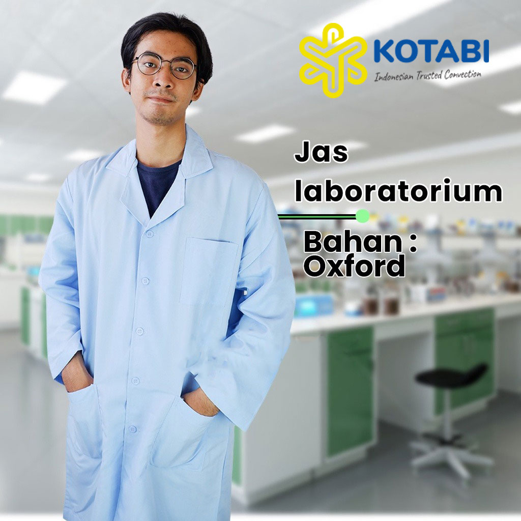 Jual KOTABI - Jas lab, Jas Laboratorium Lengan Panjang Biru Muda, Baju ...