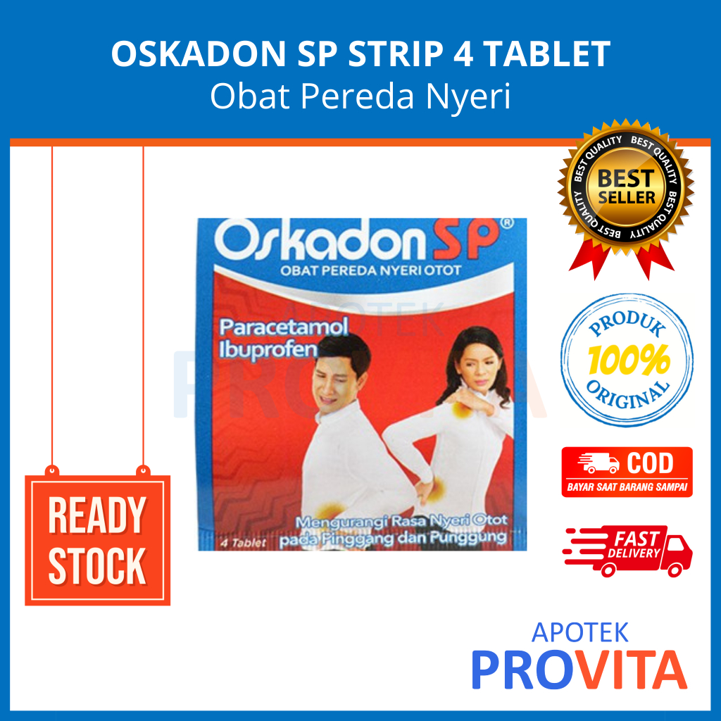 Jual OSKADON SP STRIP 4 TABLET - Obat Pereda Nyeri / Nyeri Otot / Sakit ...