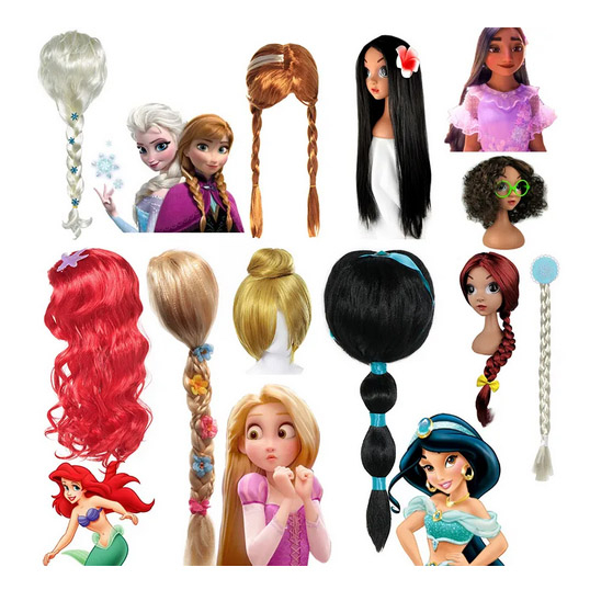 Jual WIG RAMBUT PALSU PRINCESSS DISNEY FROZEN ELSA ANNA , ARIAL ...