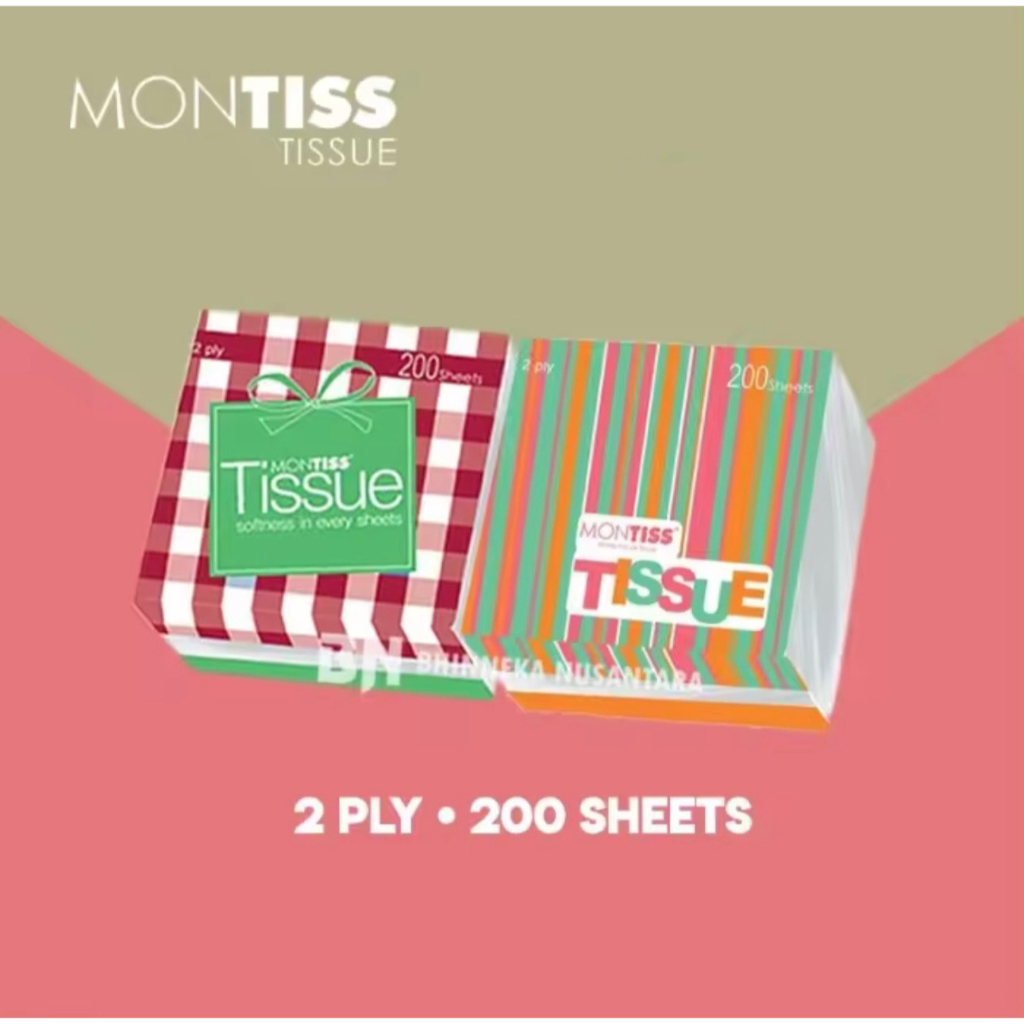 Jual Montiss Pop Up Facial Tissue 200 Sheet [ 1 PACK] | Shopee Indonesia