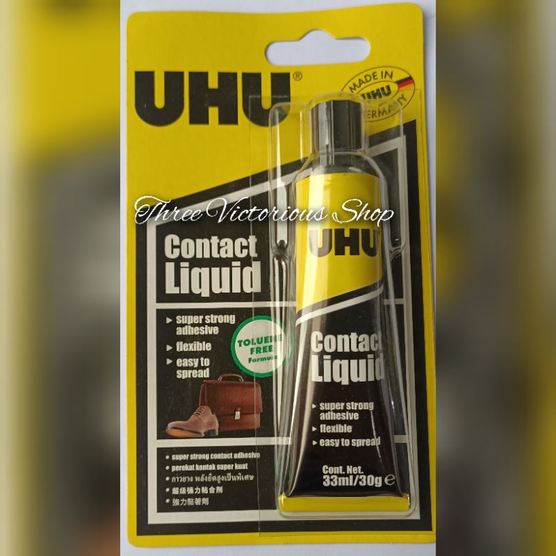 Jual Original lem UHU contact liquid 33 ml | Shopee Indonesia