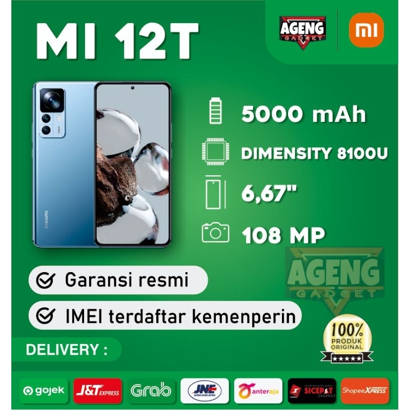 Jual Xiaomi Mi 12T 5G 8/256 Garansi Resmi 100% Original | Shopee Indonesia