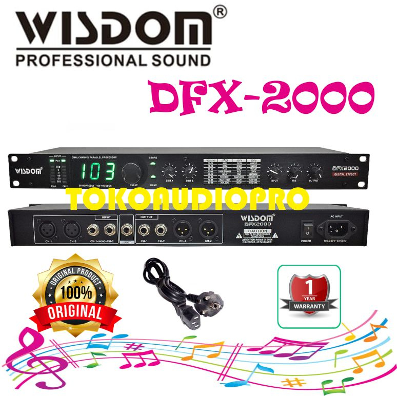Jual Efek Wisdom DFX2000 Digital Efek Vokal Wisdom Dfx-2000 | Shopee ...