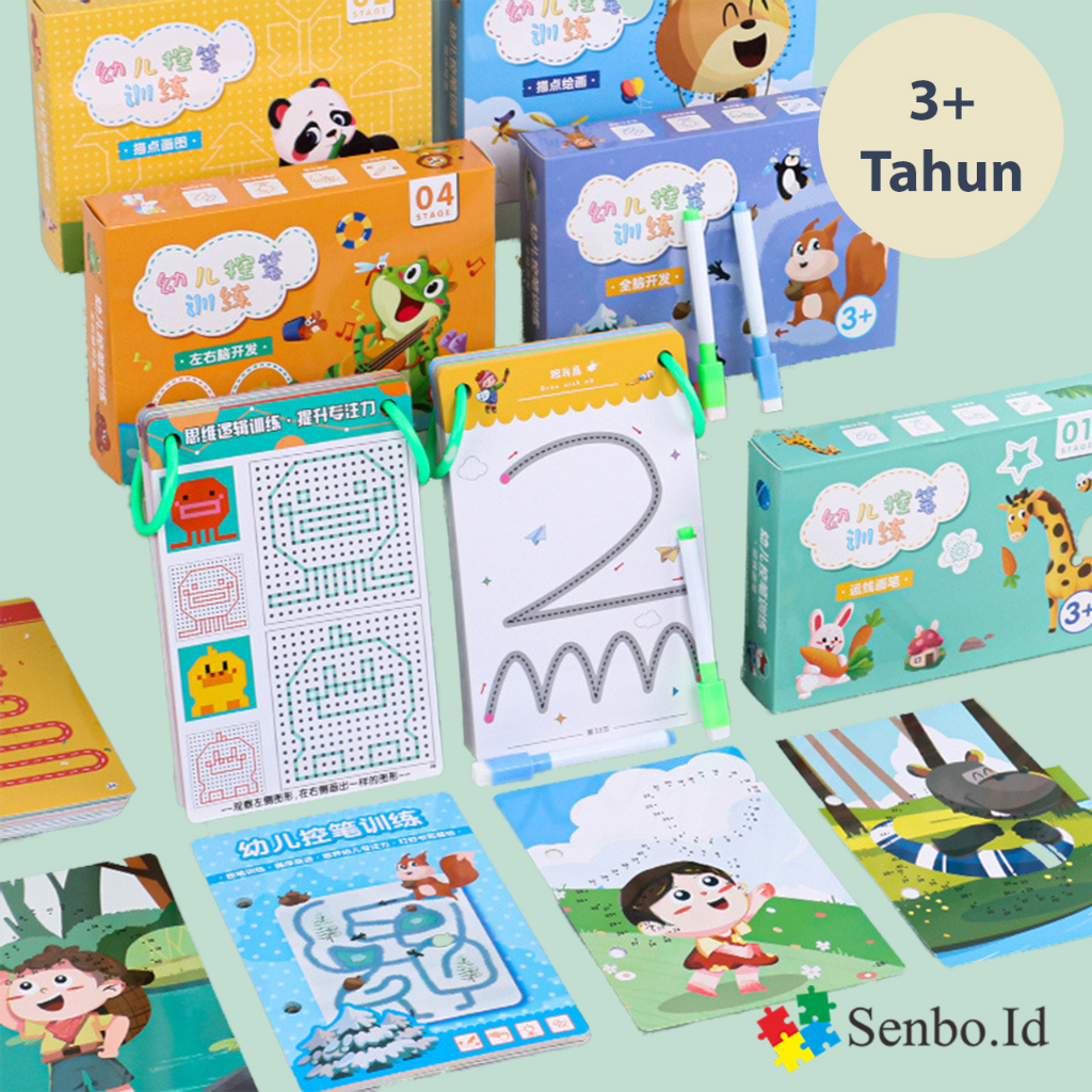 Jual Giggles - Wipe Clean Dot Reusable Magic Workbook | Senbo ( buku ...