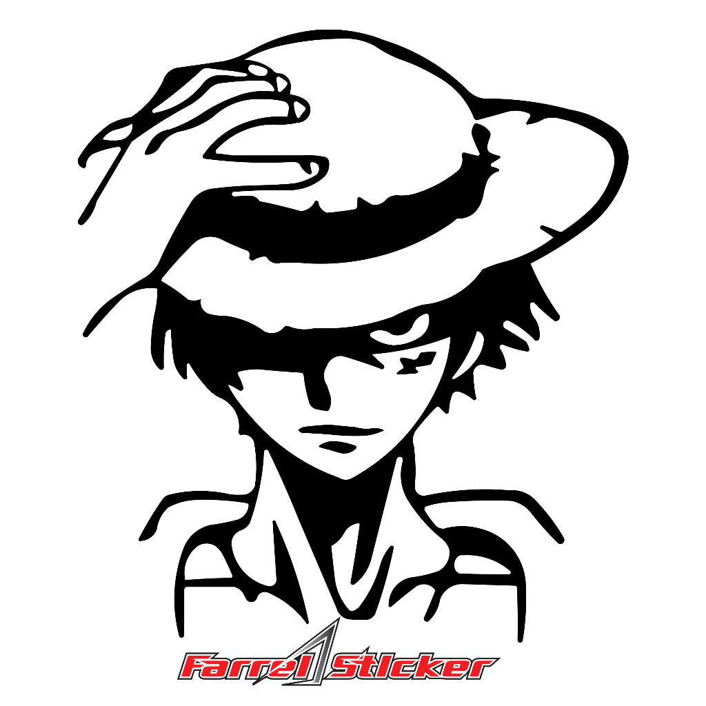 Jual STIKER LUFFY TOPI STICKER ONE PIECE CUTTING | Shopee Indonesia