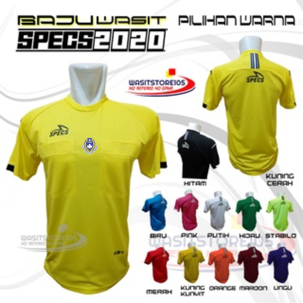 Jual jersey wasit polos model specs 2020/2021 logo pssi | Shopee Indonesia
