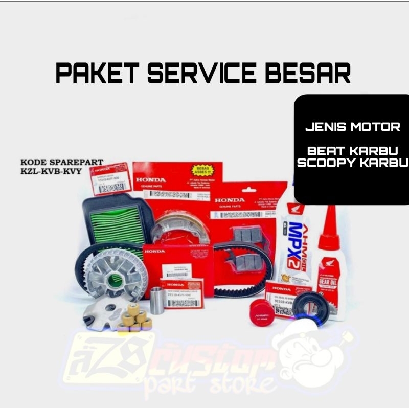 Jual PAKET SERVICE BESAR MPX 2 & SPX 2 SET AHM GEAR, KAMPAS REM BEAT ...