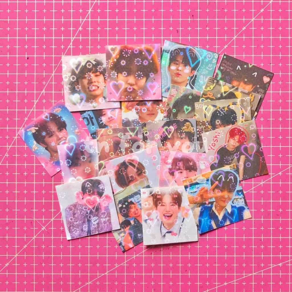 Jual HOLOGRAM Mail Sticker Deco Kpop Freebies Sellkor Cute Face Sticker NCT Dream 127 Enhypen ...