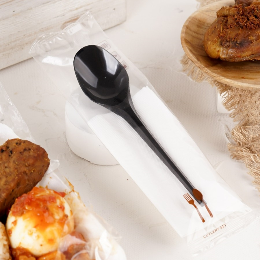 Jual Sendok Garpu Tisu Tusuk Gigi Set Steril Higienis / Set Sendok ...