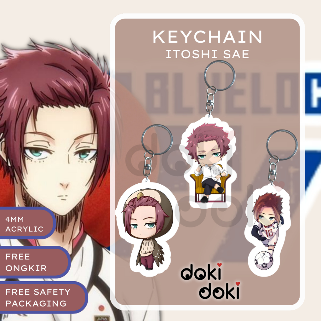 Jual GANTUNGAN KUNCI KEYCHAIN ANIME ITOSHI SAE BLUE LOCK | Shopee Indonesia