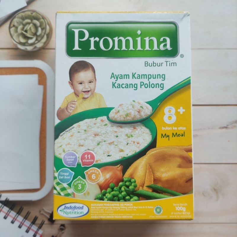 Jual Promina Bubur Tim 8+ Ayam Kampung Kacang Polong Box X 1 Pc ...