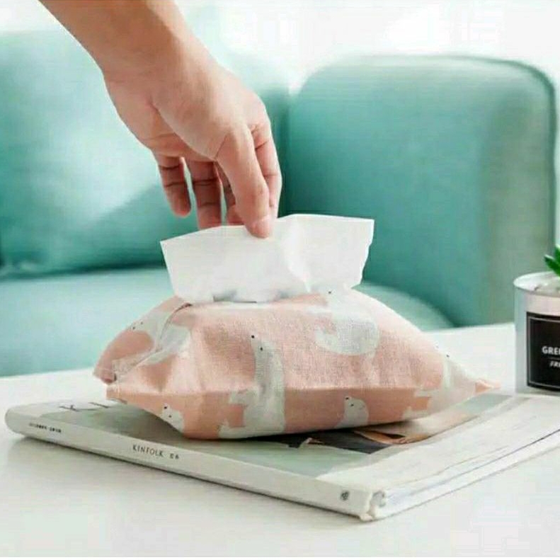 Jual Tempat Tissue Bahan Kain Kanvas Serbaguna ( Tisue Kamar Mandi ...