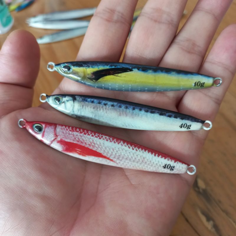 Jual metal jig full gid model gomame 40, 60, 80, 100 gram | Shopee Indonesia