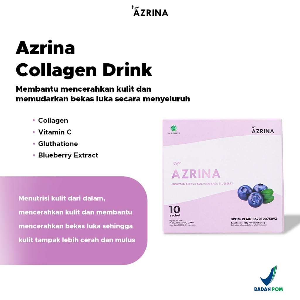 Jual Azrina Gluta Perfect Isi 10 sachet / 20 sachet (Minuman Collagen ...