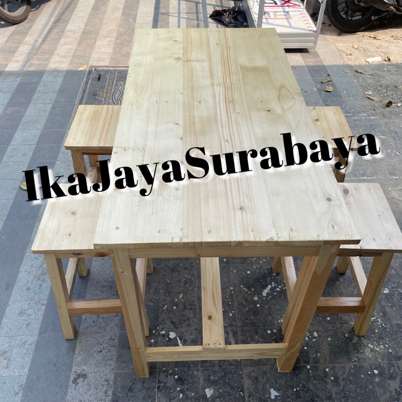 Jual Meja set warkop TERMURAH !!! Meja SET | Meja Kayu Set Jati Belanda ...