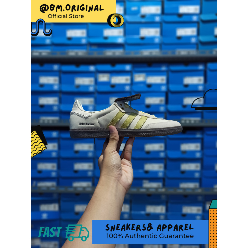 Jual Adidas Samba Wales Bonner Nubuck Ecru Tint Almost Yellow Brown ...