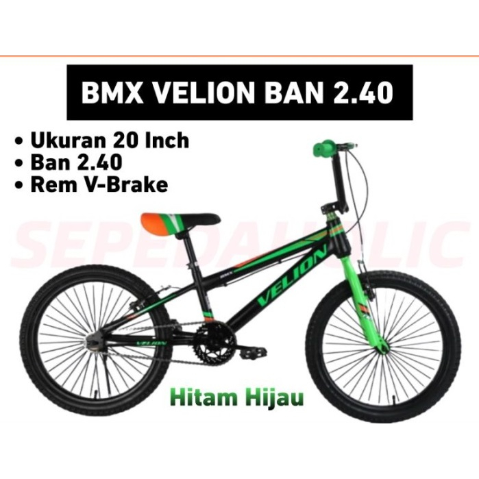 Jual Sepeda Anak Laki Ukuran 20 Inch BMX VELION 2410 Ban 2.40 ( Ban ...