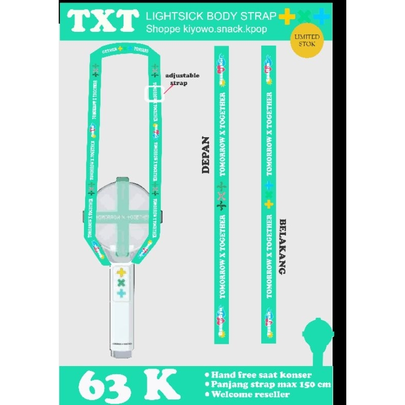 Jual Lighstick strap txt / lightstick holder txt (Ready stok) | Shopee ...