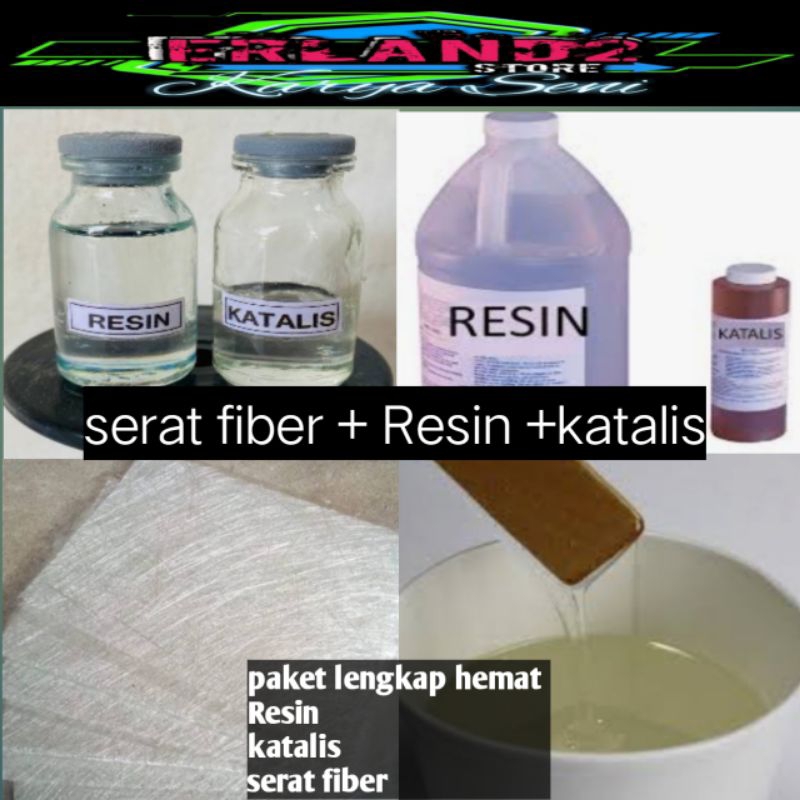 Jual resin katalis serat fiber paket lengkap hemat | Shopee Indonesia