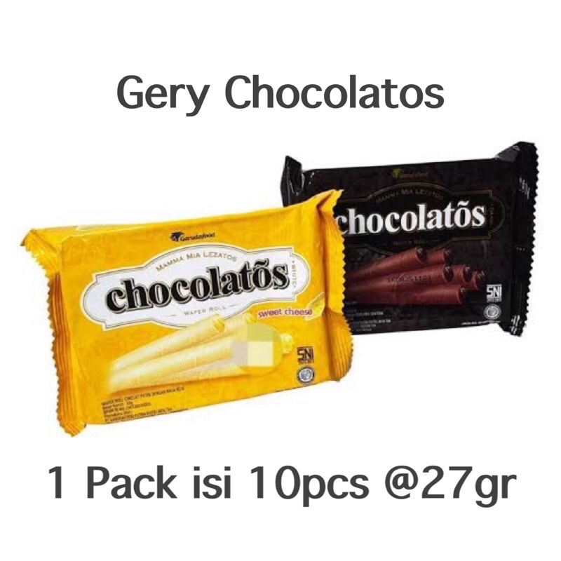 Jual Gery Chocolatos 2000 Stick Biskuit Stik Wafer 1 Pack isi 10pcs ...