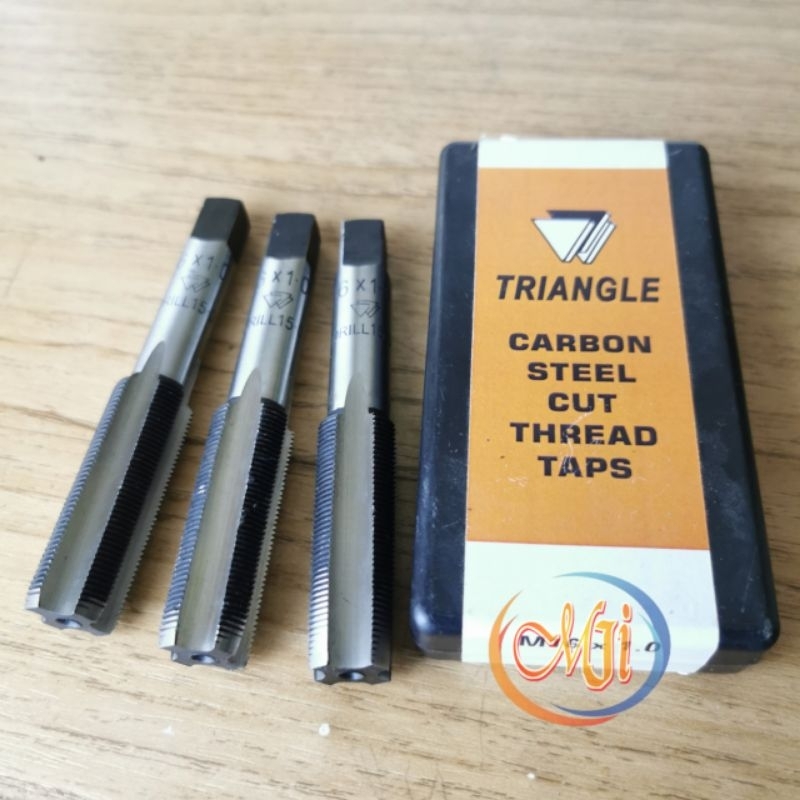 Jual Hand tap set 3 Pcs TRIANGLE Mata bor pembuat ulir drat baut Size ...