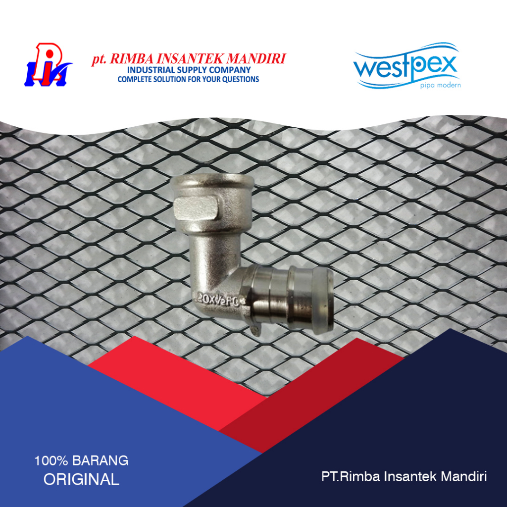 Jual WESTPEX / KENI DRAT DALAM EXPANDER COPPER FEMALE ELBOW L16-1/2FC ...