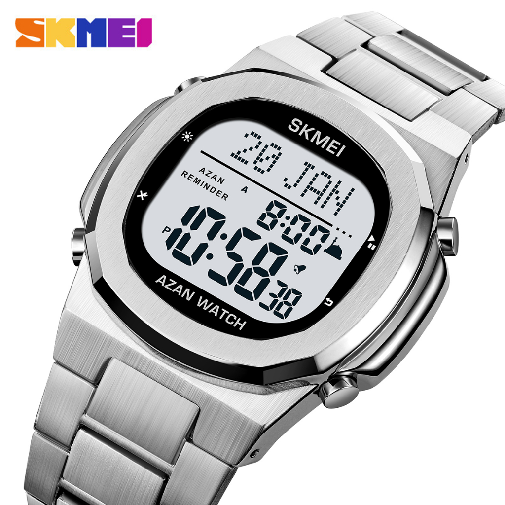 Jual SKMEI 2036 Jam Tangan Pria Digital Muslim Kiblat Anti Air 3 Bar ...