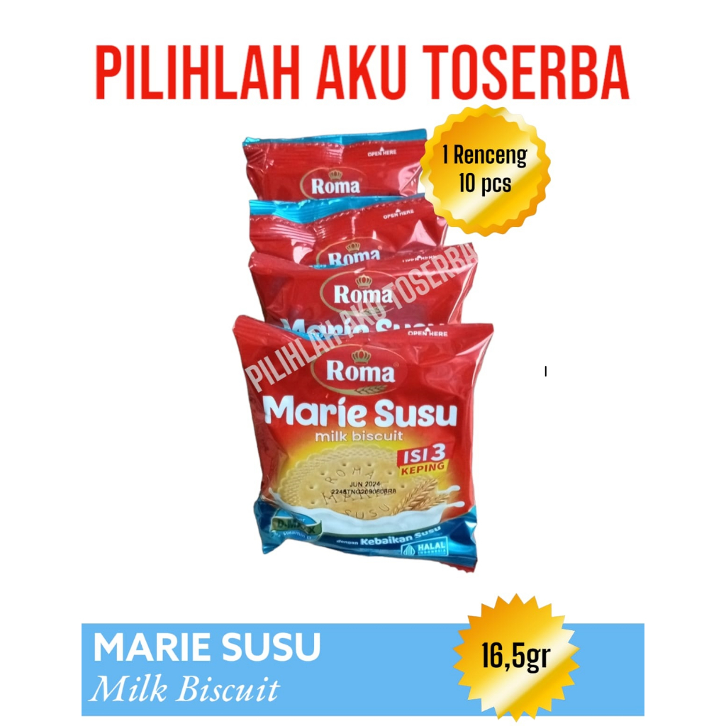Jual Biskuit Roma Marie Susu Biscuit Renceng 16,5 gr - ( HARGA 1 ...